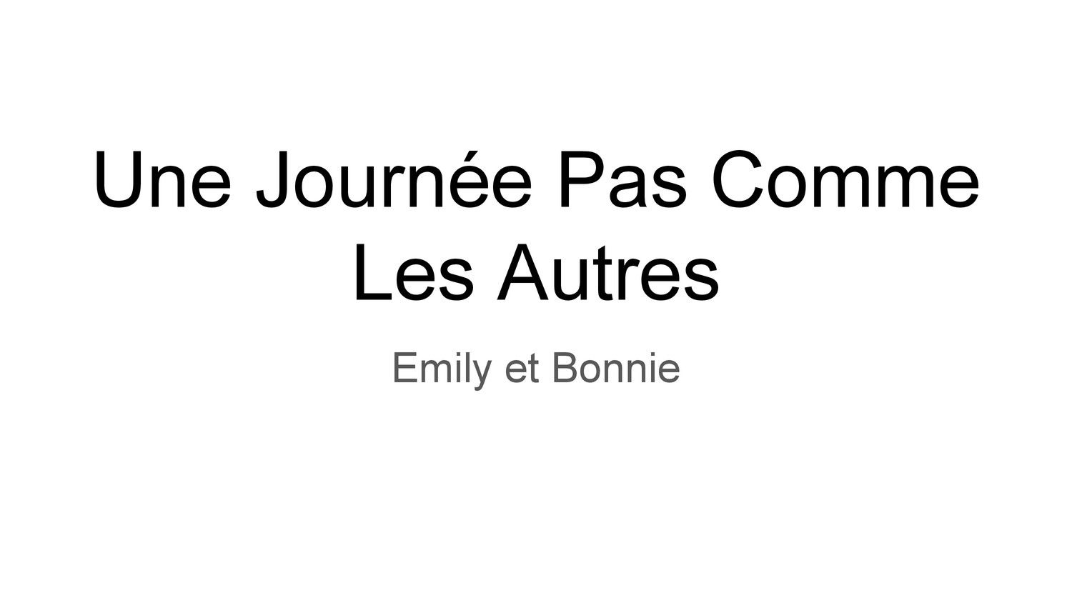 Un Jour Pas Comme Les Autres by madamewalker - Flipsnack