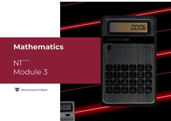 Mathematics N1 module 3 by E-Publishing