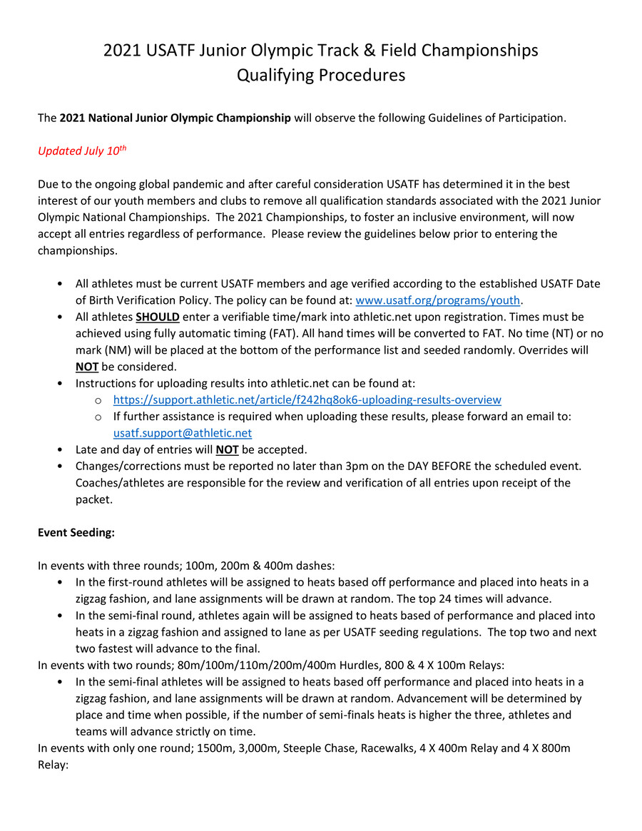 2021 USATF National JOTF Championships Guidelines by sarah.linehan ...