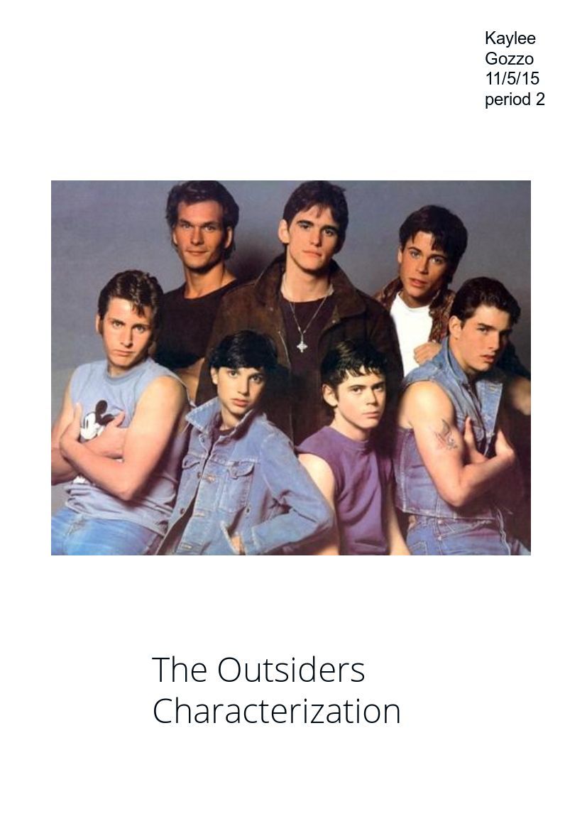 The Outsiders Found Poems by Kaylee Gozzo - Flipsnack