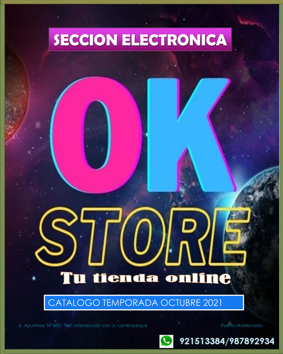 catalogo OK STORE- OCTUBRE 2021 SECCION ELECTRONICA by Jean... - Flipsnack