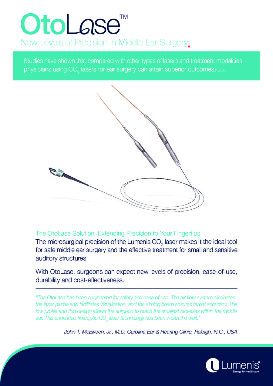 OtoLase Brochure PB-2006720 Rev A Sep 2016 A4 by Lumenis Ltd - Flipsnack