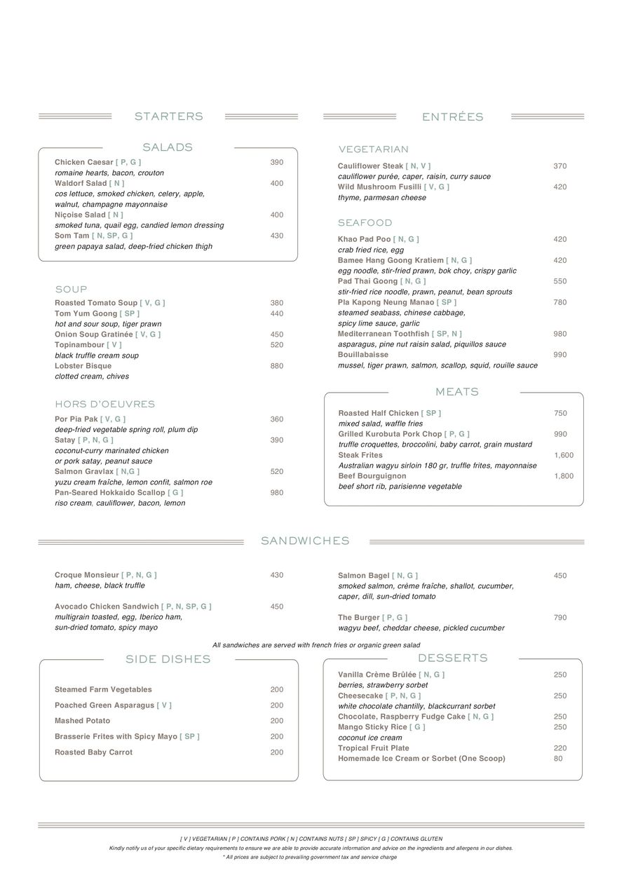 The Brasserie Menu by Waldorf... - Flipsnack