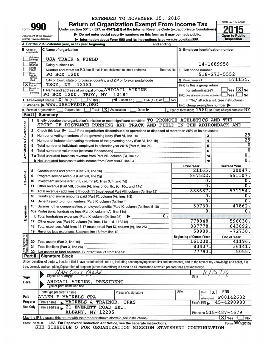 form 990 2015 by sarah.linehan - Flipsnack