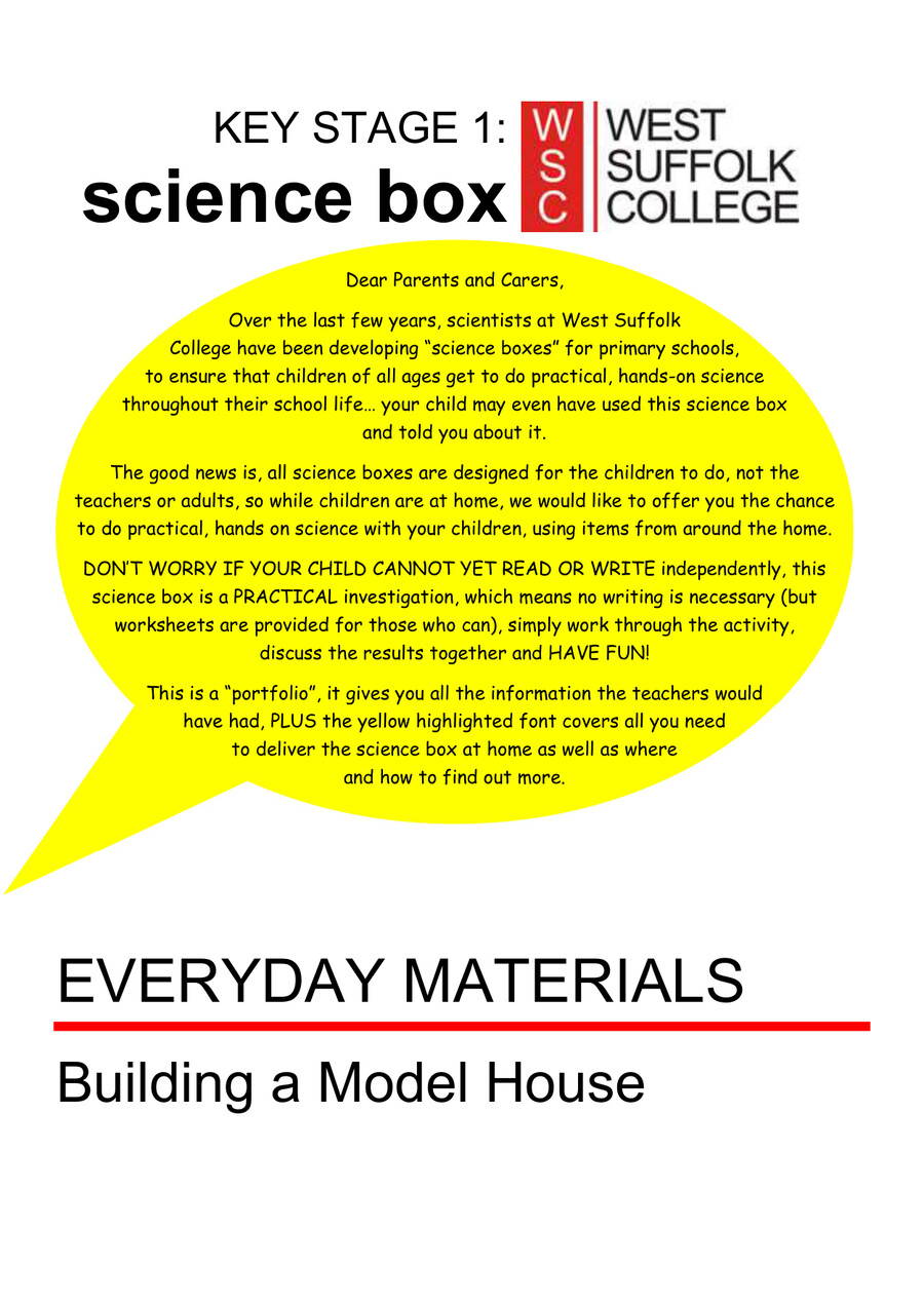 KS1 HOME SCHOOL 3 Building a Model House (6) by Eastern... - Flipsnack