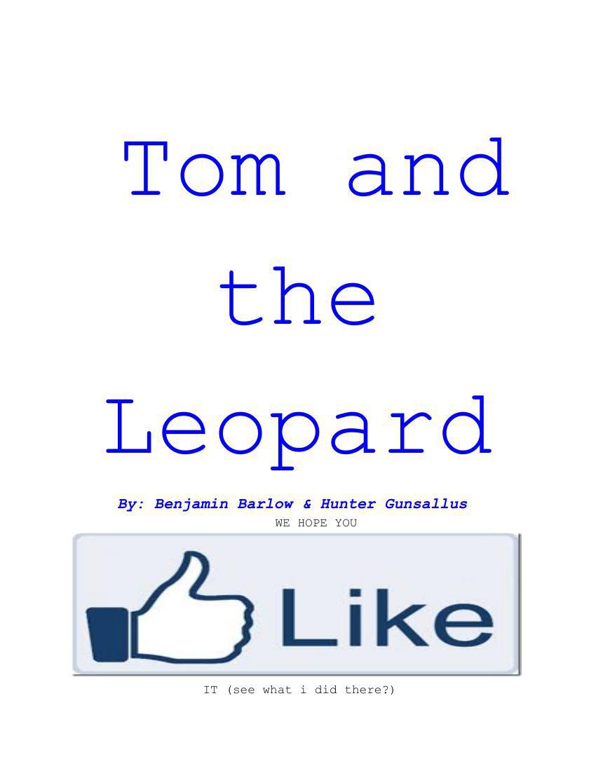 TomandtheLeopard by Julie Lederman - Flipsnack