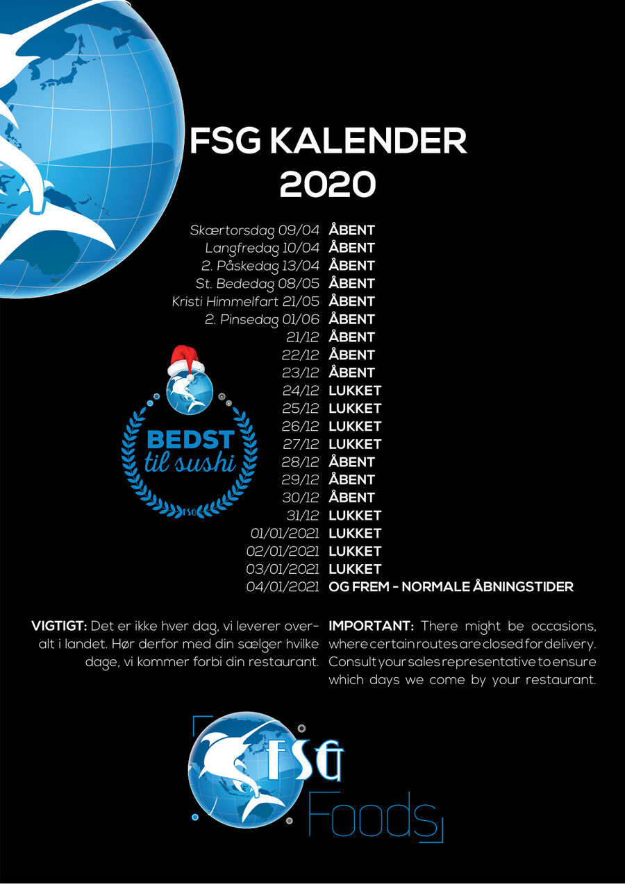 FSG's åbningstider 2020 by fsgfoods - Flipsnack