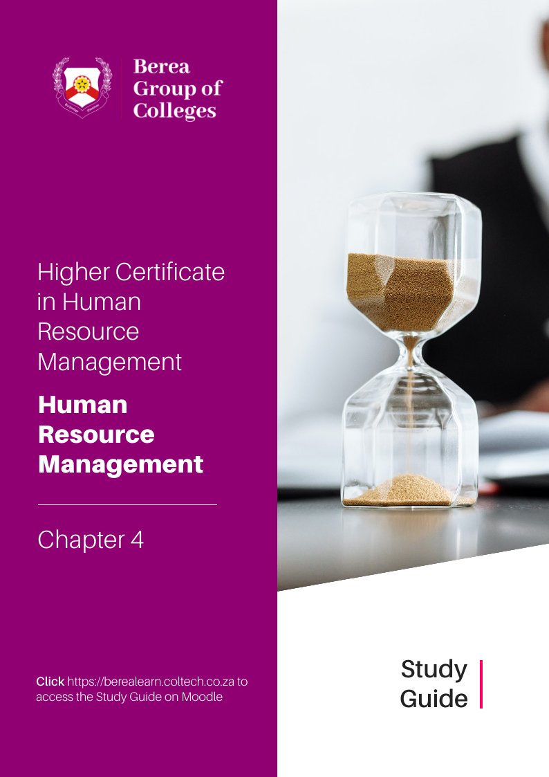 HC in Human Resources Management (HRM) Chapter 4 by E-Publishing