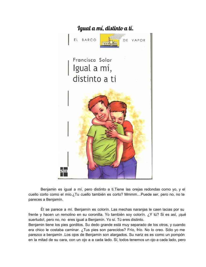 Igual a mí, distinto a ti. by... - Flipsnack