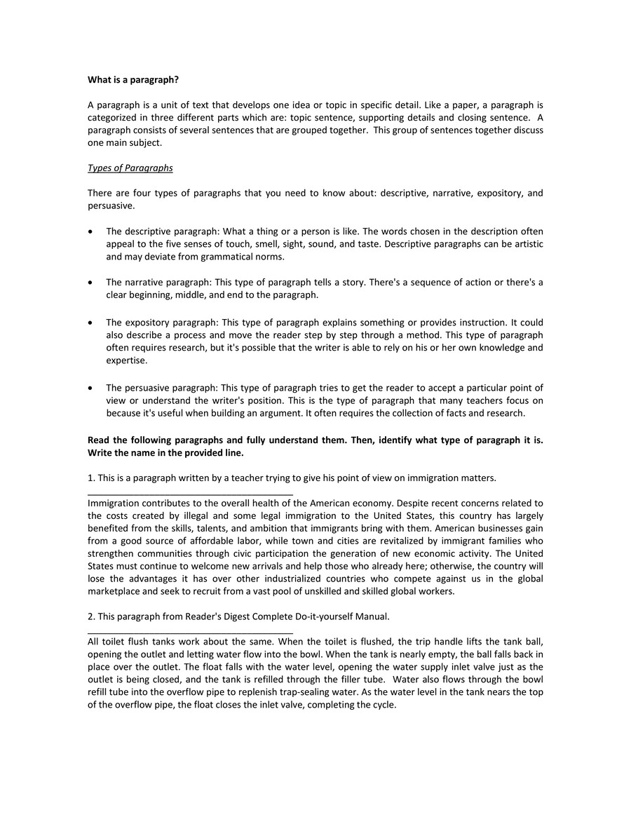 What is a paragraph and type of paragraphs by David León H - Flipsnack