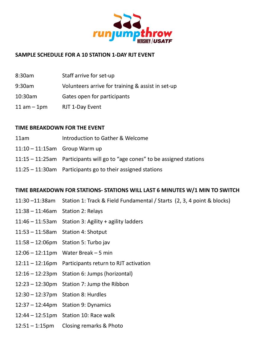 RunJumpThrow Sample Schedule & Stations by sarah.linehan - Flipsnack