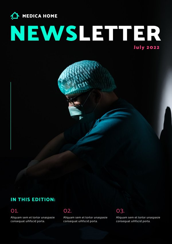 hospital/medical interactive newsletter template16 pages by Sergiu ...