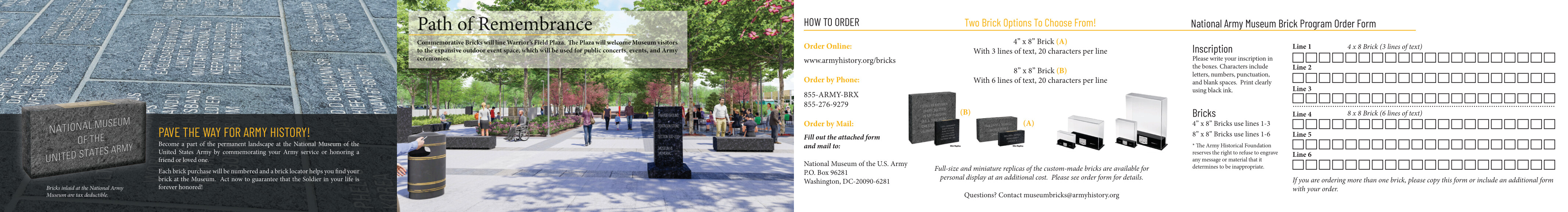 Path of Remembrance Brick Brochure by The... - Flipsnack