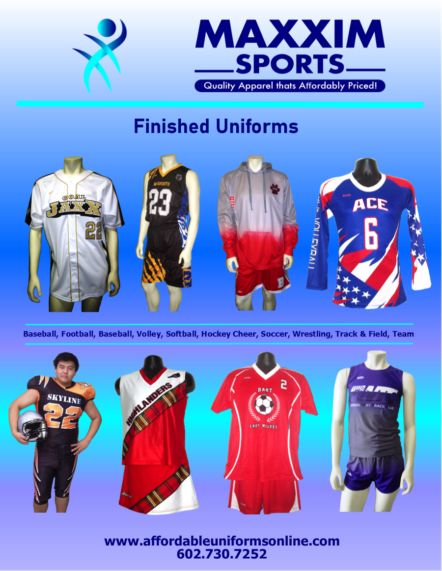 MAXXIM SPORTS FINSHED UNIFORMS by Affordable... - Flipsnack