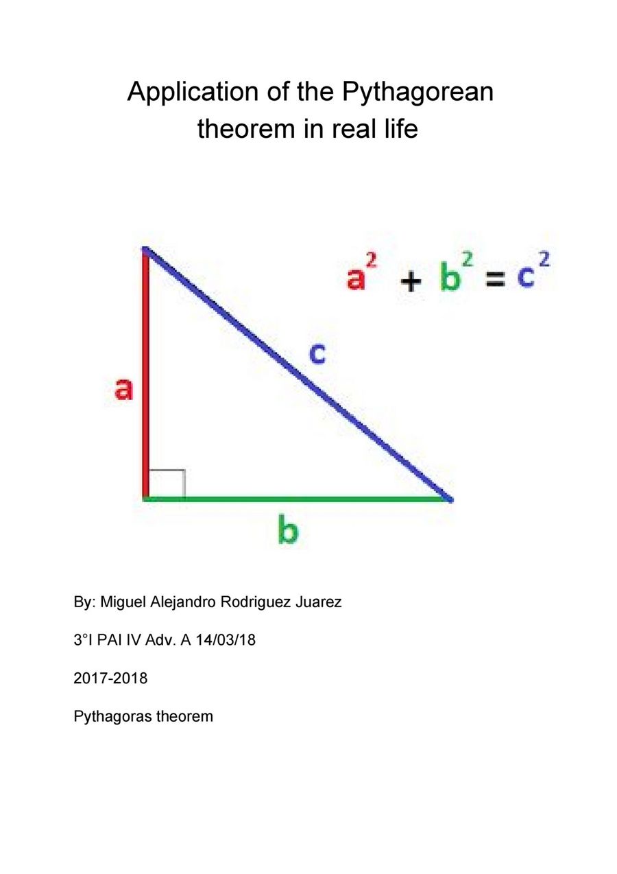 Pythagorean theorem by migueljuarez - Flipsnack
