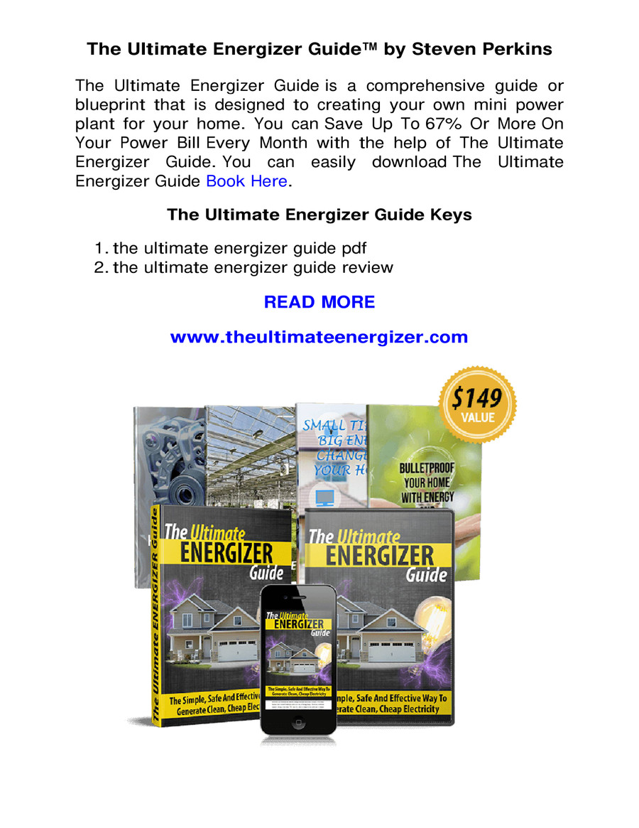 [PDF] The Ultimate Energizer Guide™ by Steven Perkins by Mai - Flipsnack