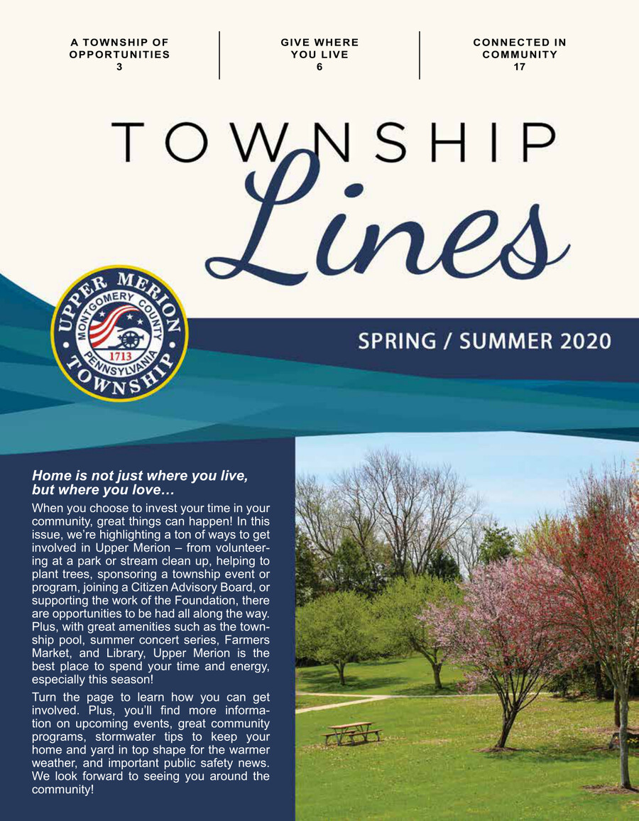 Upper Merion Township Lines - Spring/Summer 2020 by Upper Merion ...