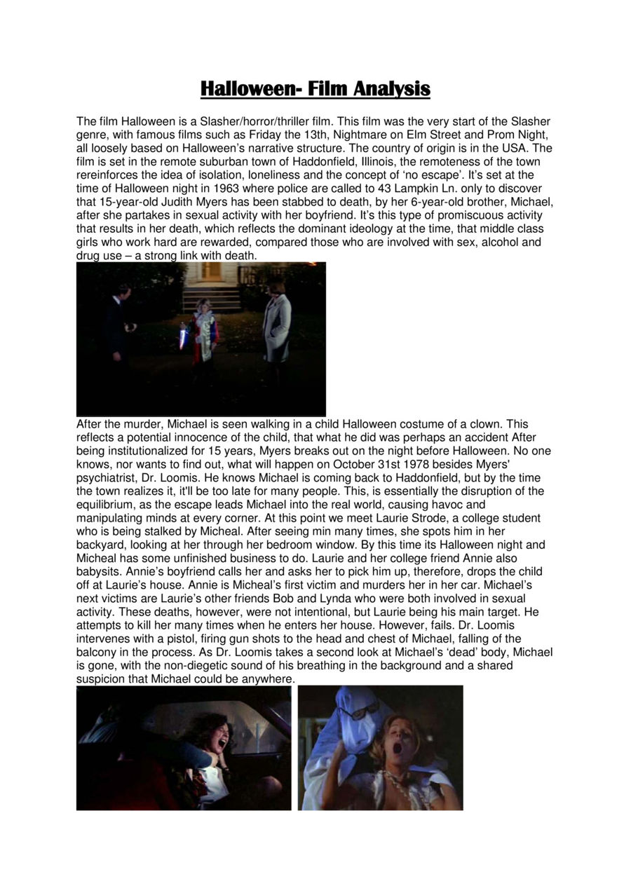 halloween film analysis 1 by Indianna Panteli - Flipsnack
