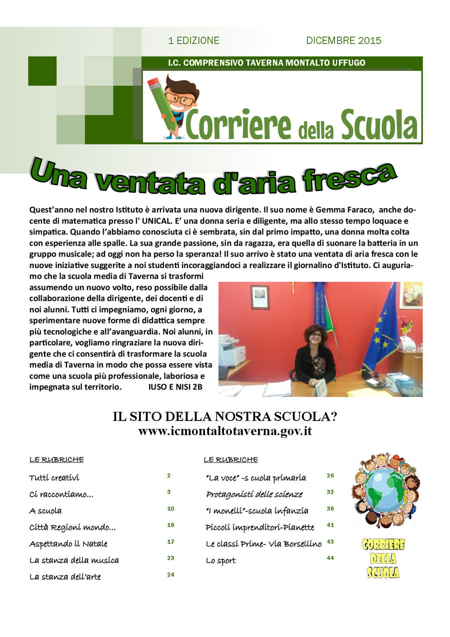 Il Corriere della Scuola - Ed. 1 - 12/2015 by 99F7B959E8C - Flipsnack