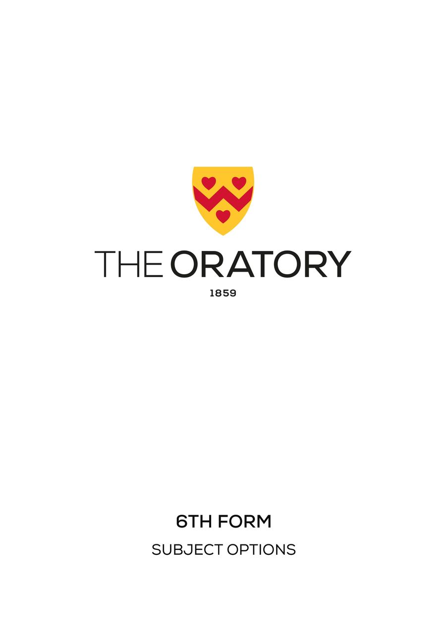 6th Form Options Booklet 2024-2025 by The Oratory School - Flipsnack
