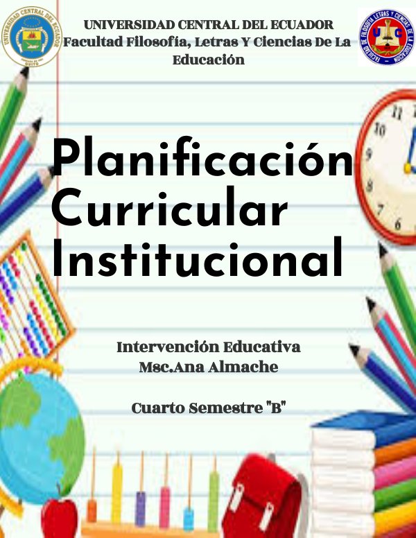 Planificación Curricular Institucional. by - Flipsnack