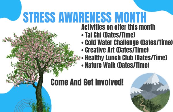 Stress Awareness Month Poster by Jake - Flipsnack