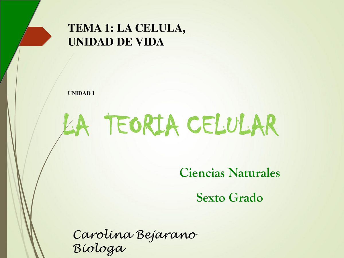 UNIDAD 1 LA CELULA. TEMA 1. TEORIA CELULAR by alyson araque - Flipsnack