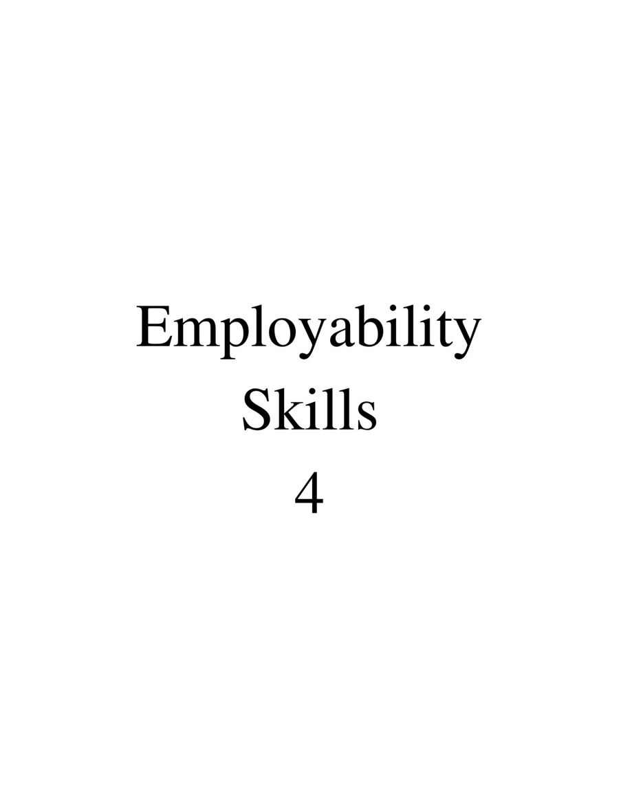 Employability Skills Continued by John Oliver - Flipsnack