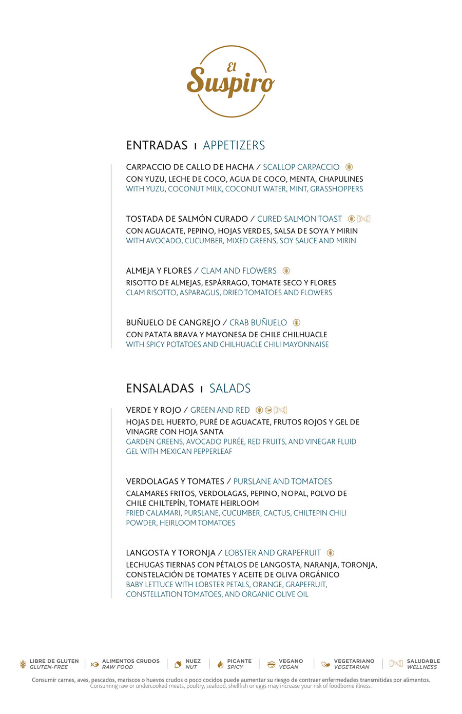 Menu Suspiro Cena by ATELIER de Hoteles - Flipsnack