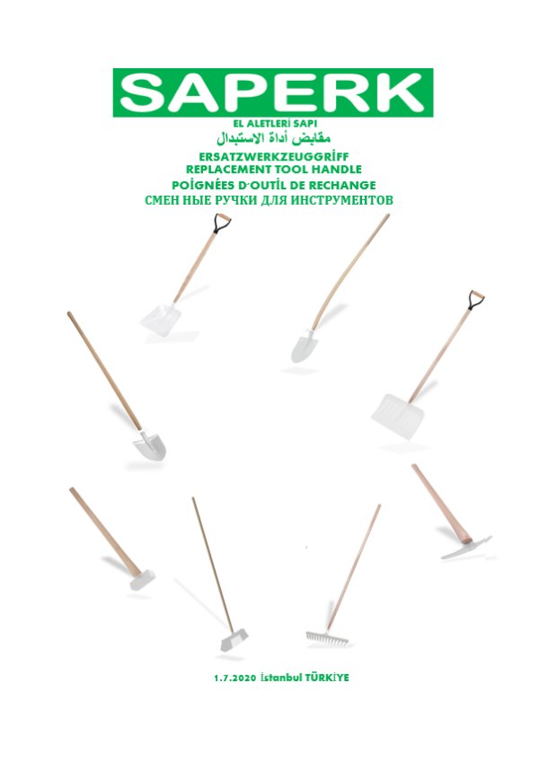 SAPERK El Alet Sapları_Wooden Tool Handles by TEZCAN - Flipsnack