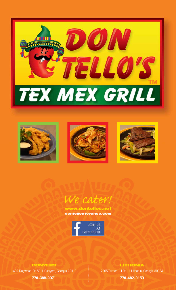 DON TELLO'S TEX MEX GRILL MENU by Juan - Flipsnack