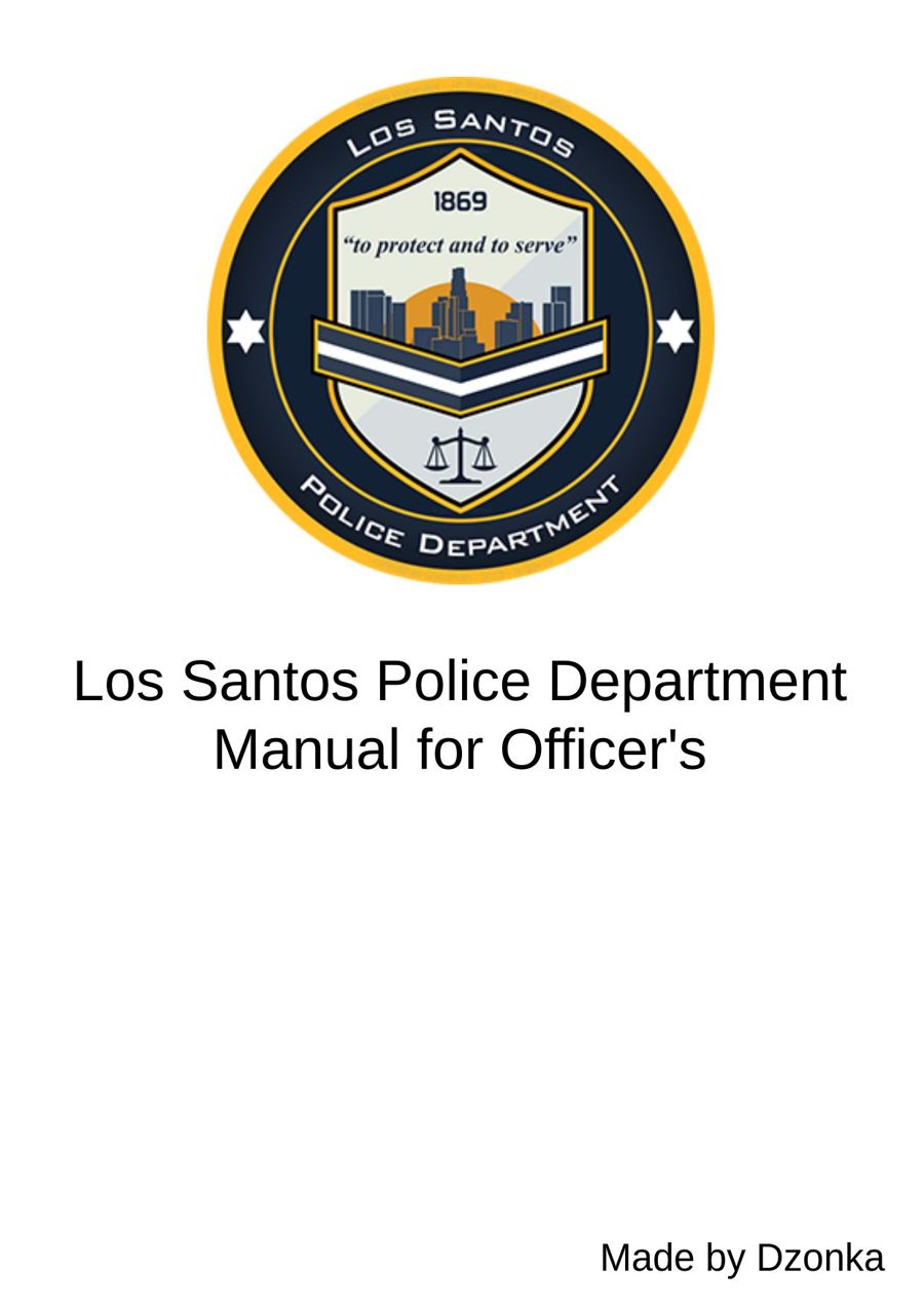LSPD Manual by dzonka - Flipsnack