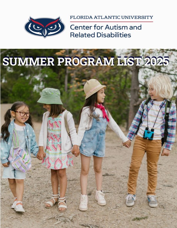 Summer Program List 2025 by FAU CARD - Flipsnack