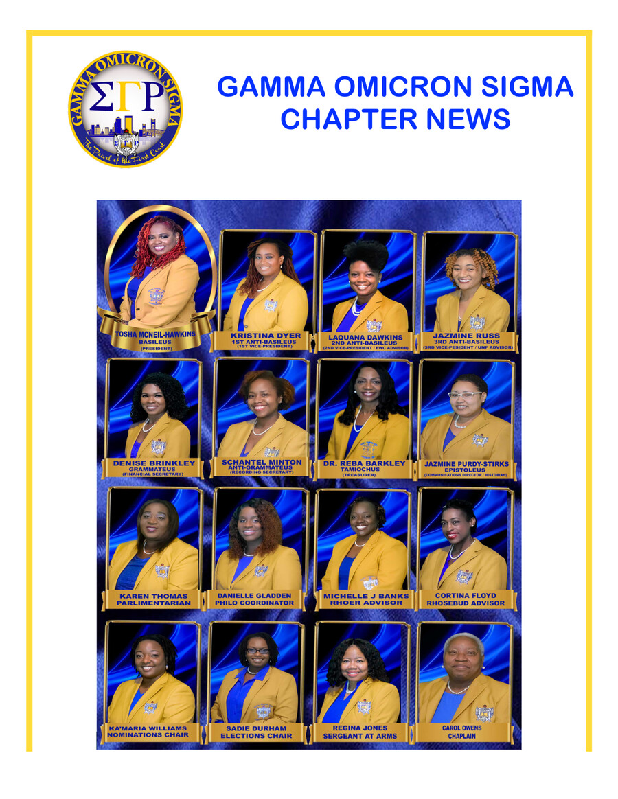 GAMMA OMICRON SIGMA CHAPTER NEWS 2 by TOSHA L... - Flipsnack