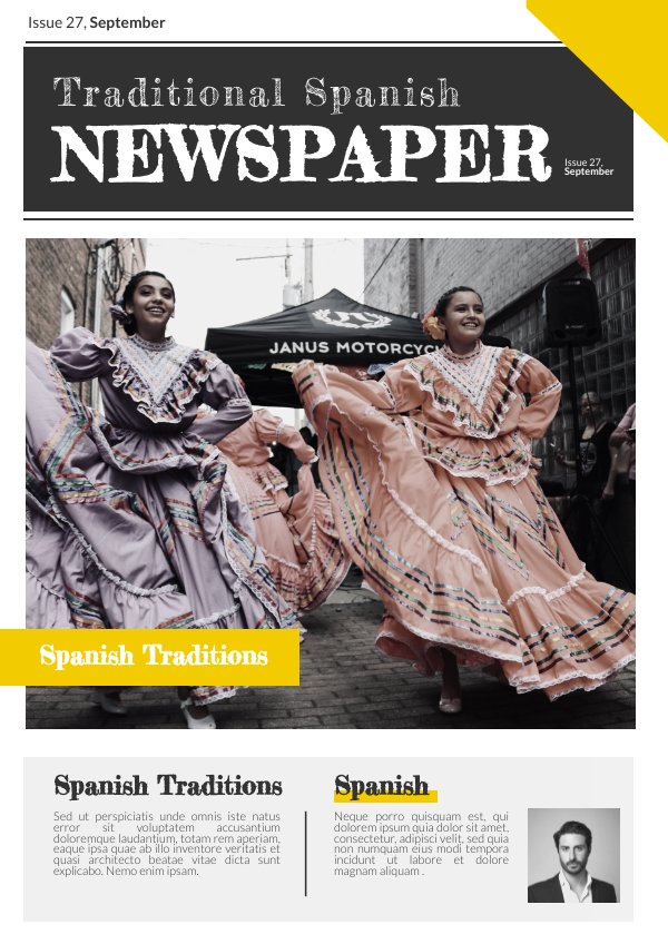 Traditional Newspaper Template by Flipsnack templates - Flipsnack