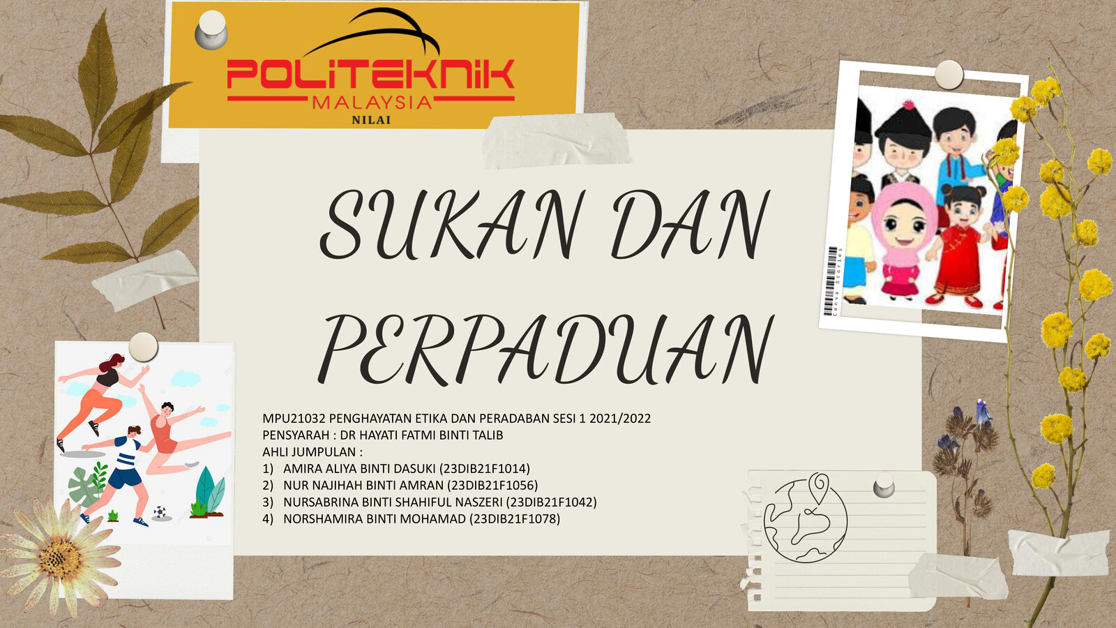 efolio etika dan peradaban - sukan dan perpaduan by Amira Aliya - Flipsnack