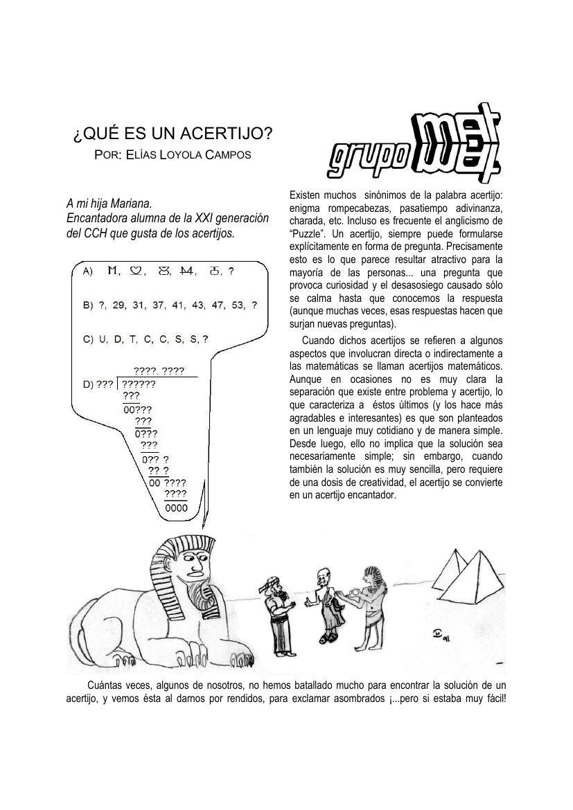 QUÉ ES UN ACERTIJO by alejandro - Flipsnack