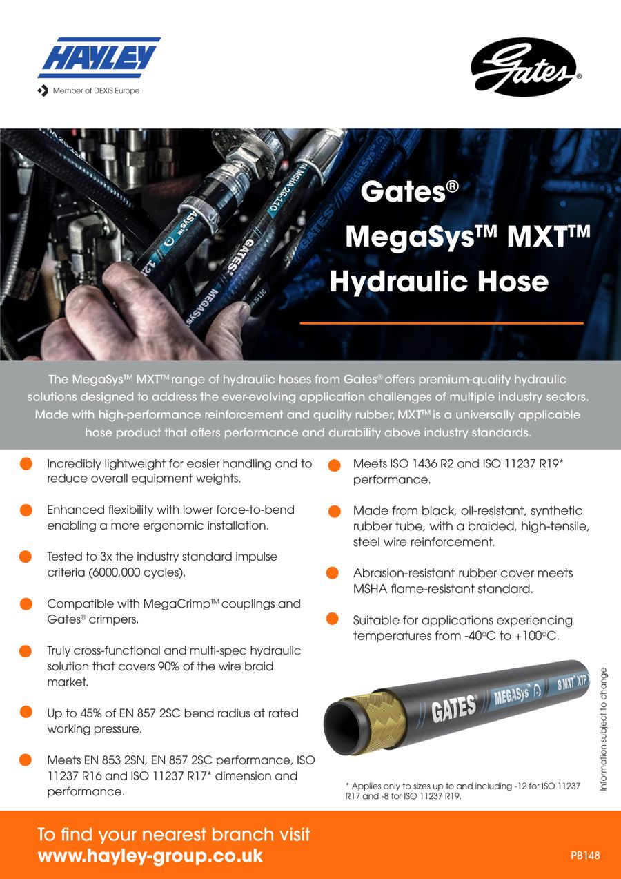 Gates Megasys MXT Hydraulic Hose by Hayley Group - Flipsnack