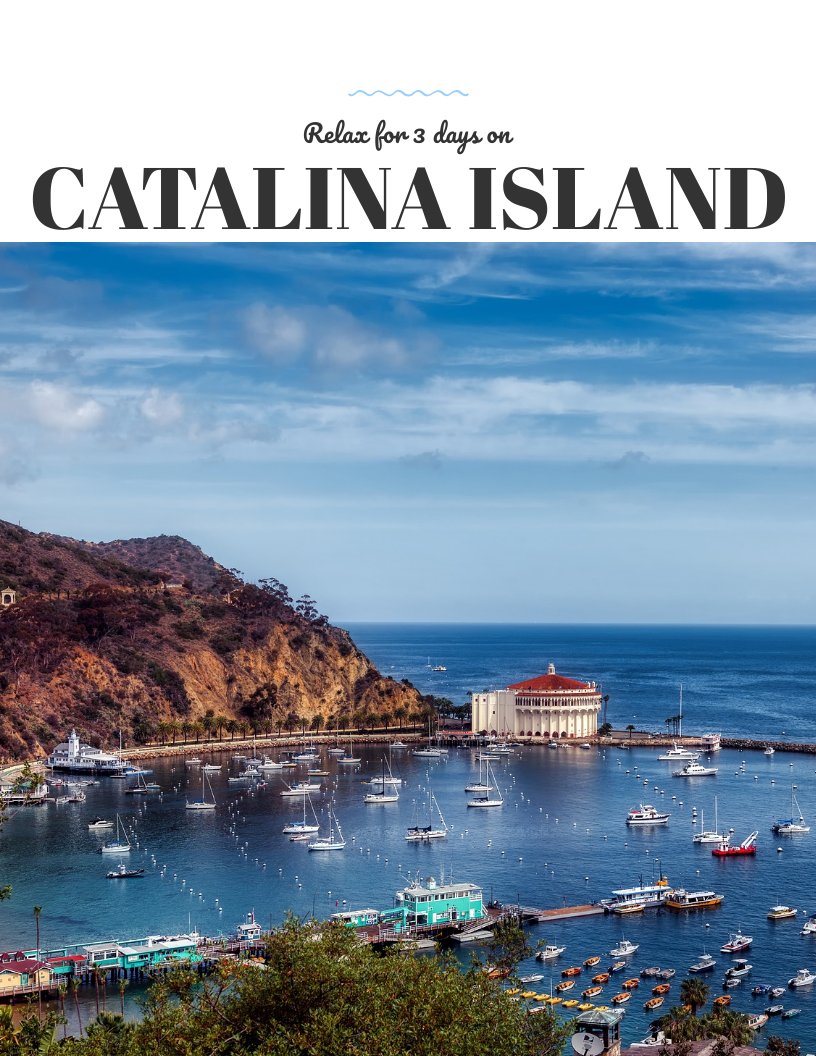 Catalina Island 3-day Getaway Flyer by Myron - Flipsnack