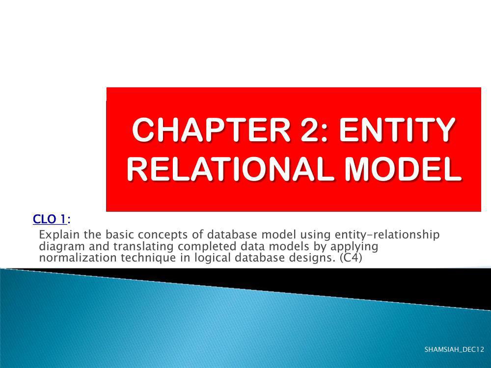 CHAPTER_2_ENTITY_RELATIONAL_MODEL by shamsiah - Flipsnack