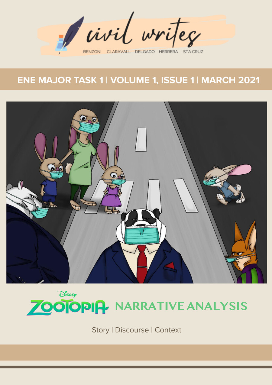 Civil Writes: Zootopia Narrative Analysis by Trisha Benzon - Flipsnack