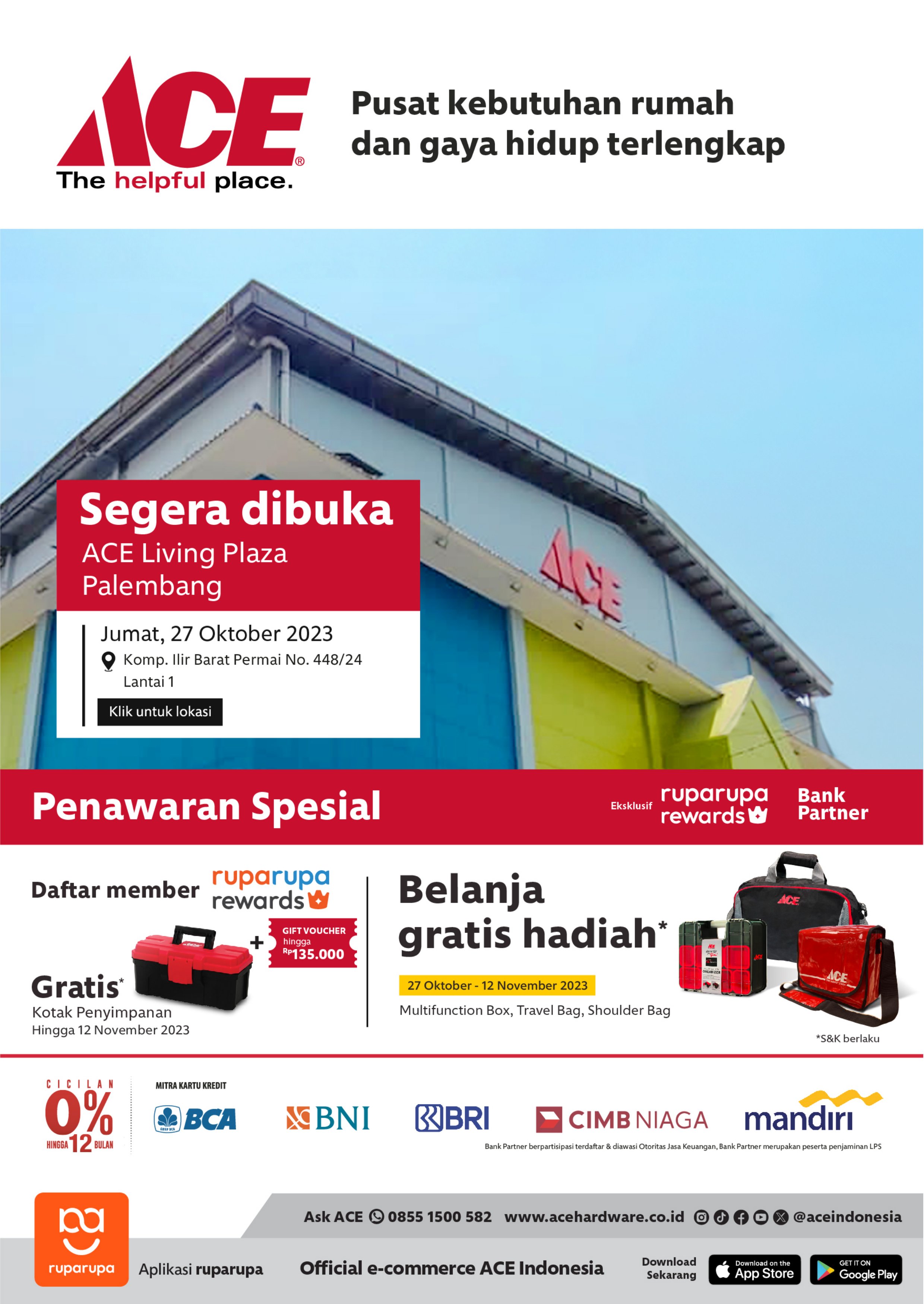 E-Flyer Pre Opening ACE LP Palembang by ACE Indonesia - Flipsnack