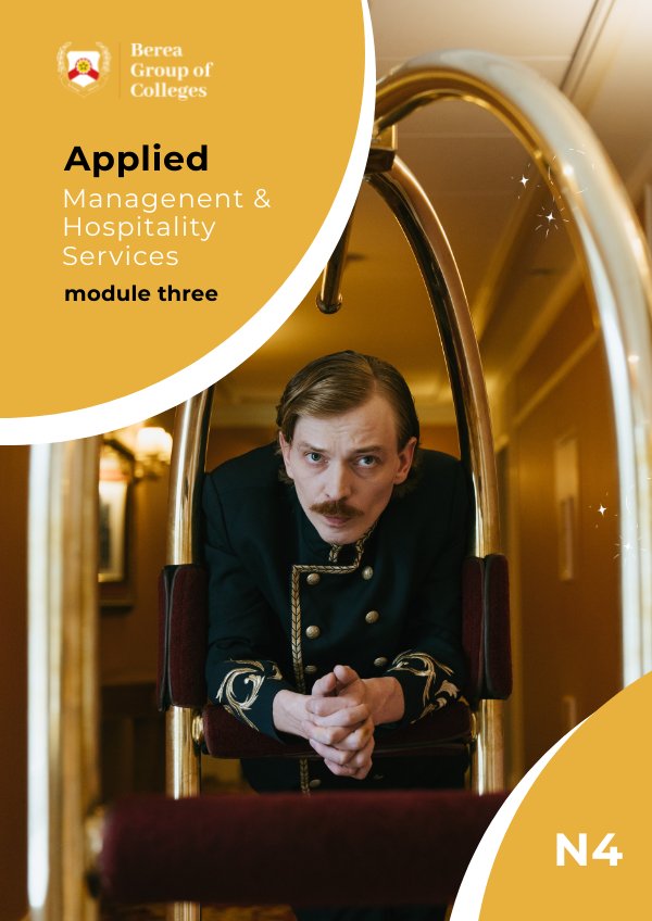 Applied Management and Hospitality Servives N4 Module 3 by E-Publishing ...