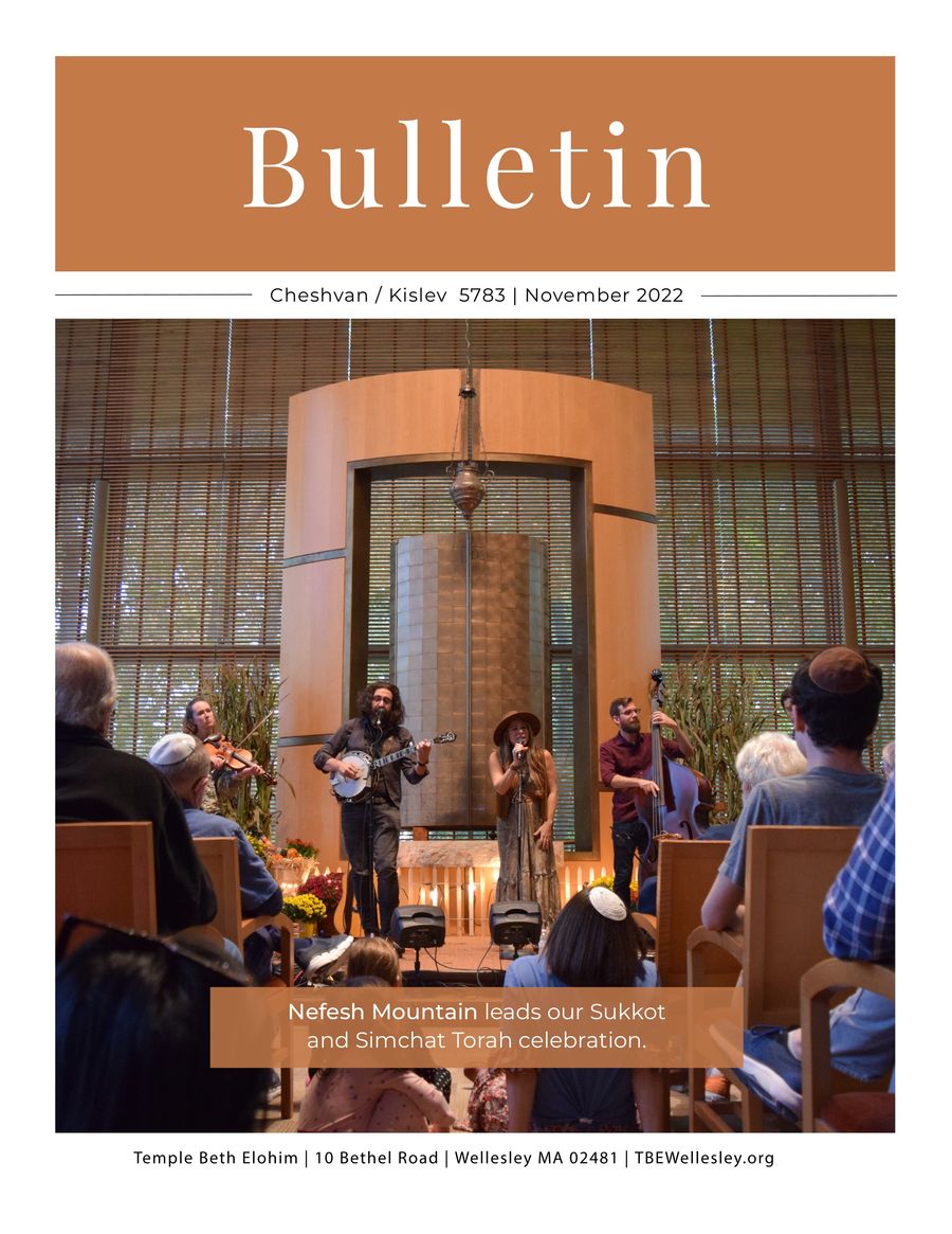 November 2022 Bulletin by Temple Beth Elohim - Flipsnack