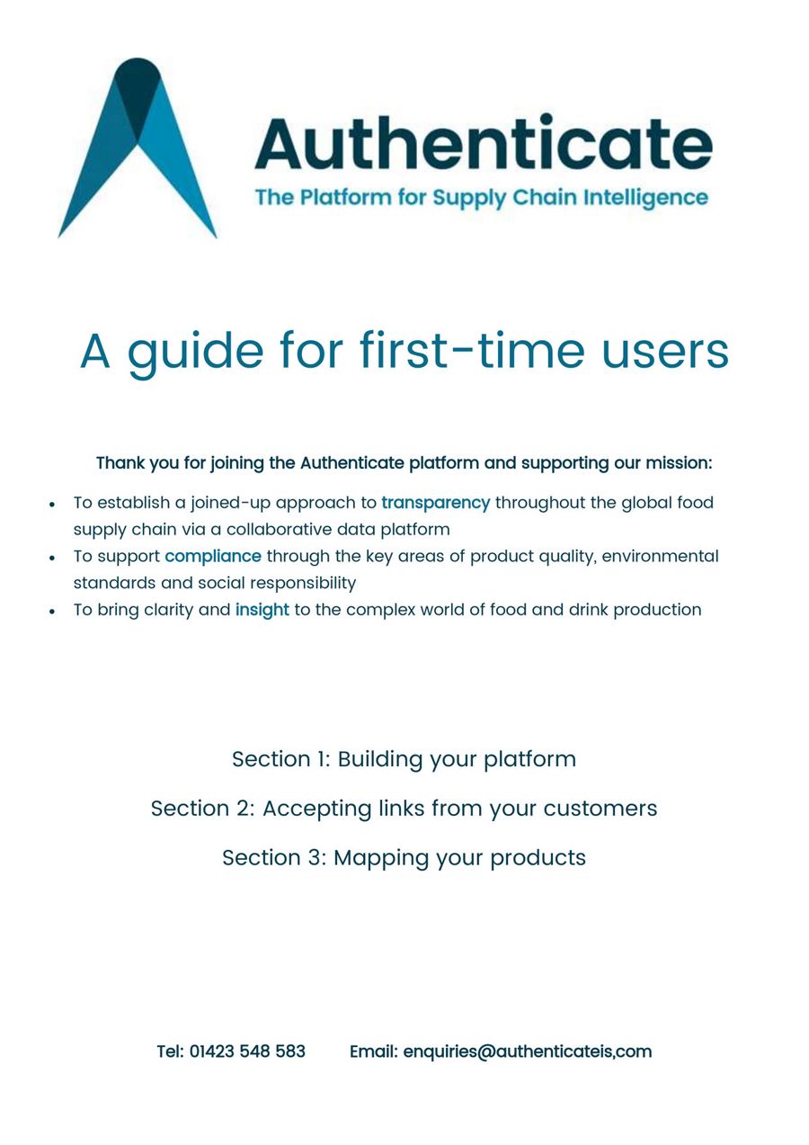 Authenticate first time user guide 2018 by Authenticate - Flipsnack