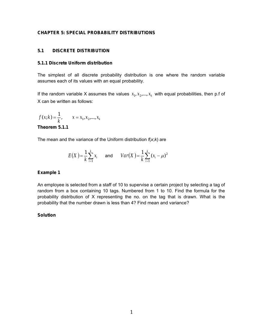 Special Probability Distribution by tinie - Flipsnack