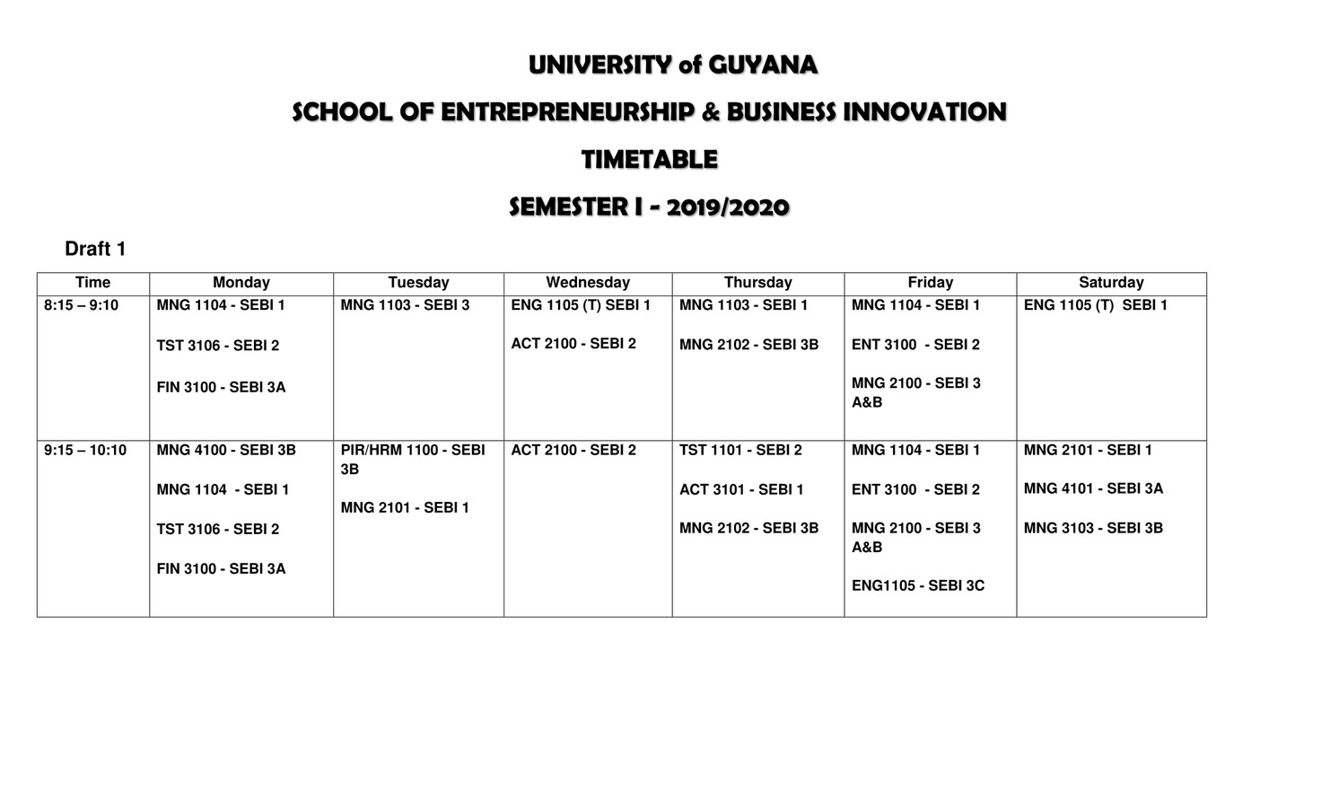 Timetable - Draft 1 (R1) (1) by Junica - Flipsnack