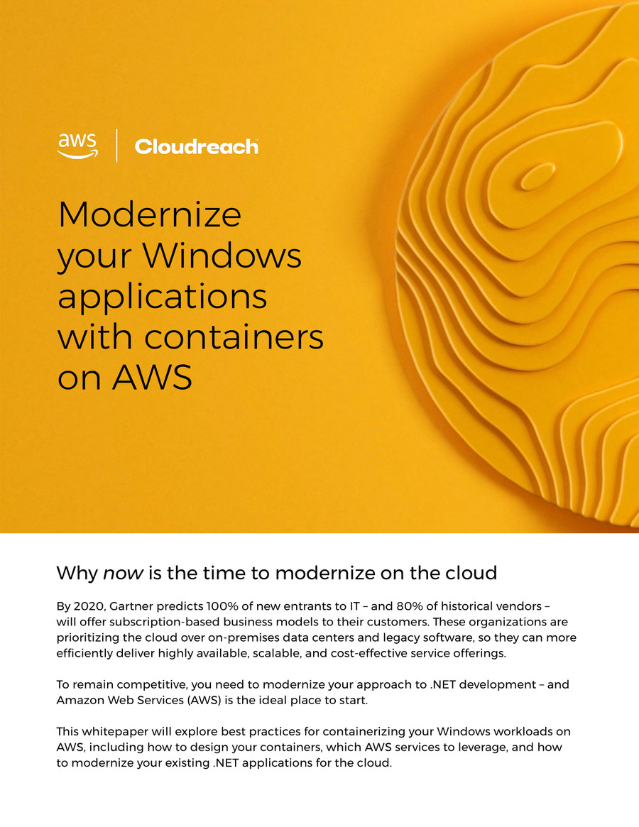 Modernize your Windows applications with containers on AWS by Daniel ...