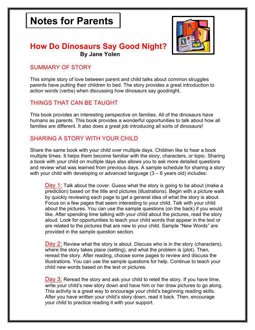 How Do Dinosaurs Say Good Night_ by Diana Brannon - Flipsnack