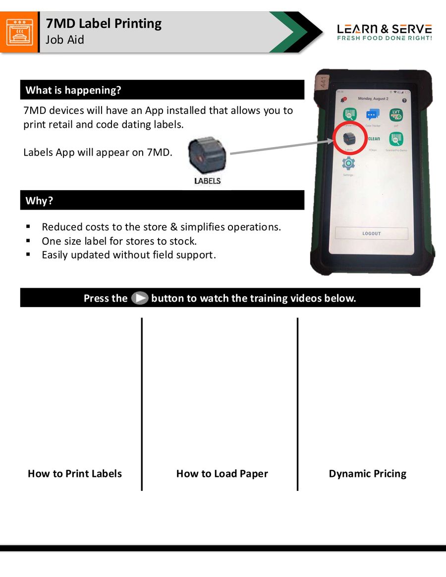 7MD Label Printing by Learn & Serve - Flipsnack
